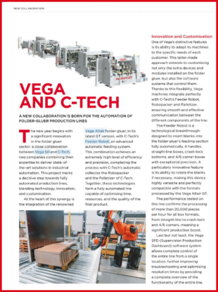 Vega, folder gluer and complementary machine specialists